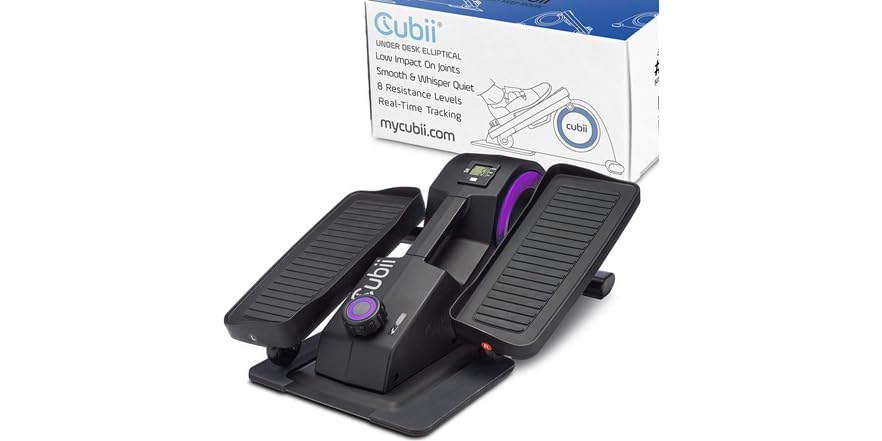 Cubii F3A2SLVRF Cubii Jr. Under Desk Elliptical Silver