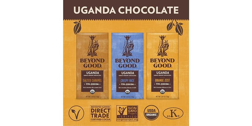 Beyond Good Chocolate Bars Favorites 12 Pack
