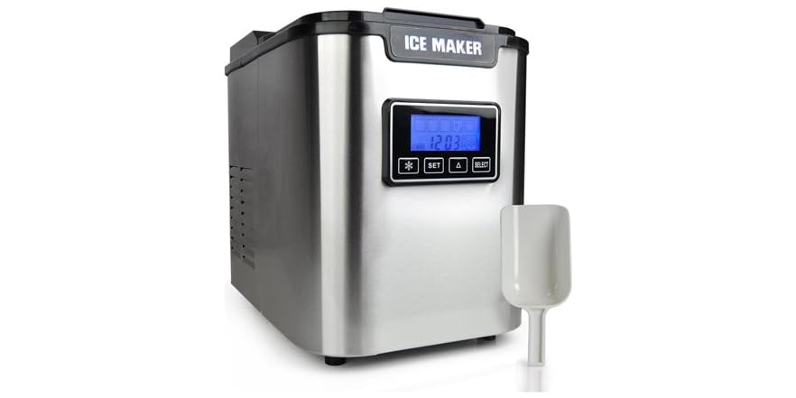 NutriChef Portable Digital Ice Maker Machine