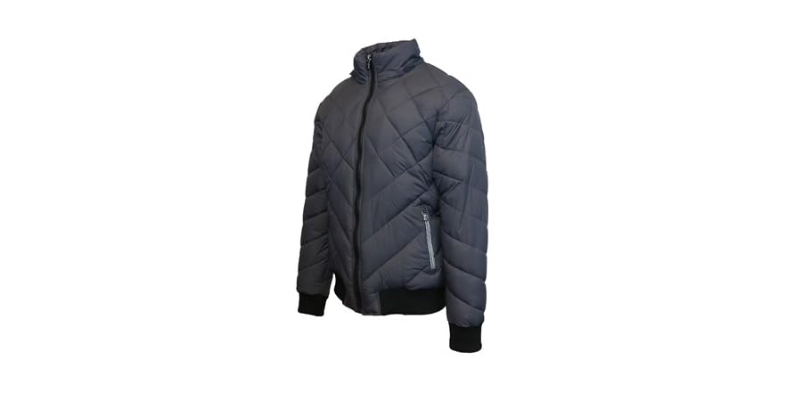 Mens Diamond Puffer Bomber Jacket