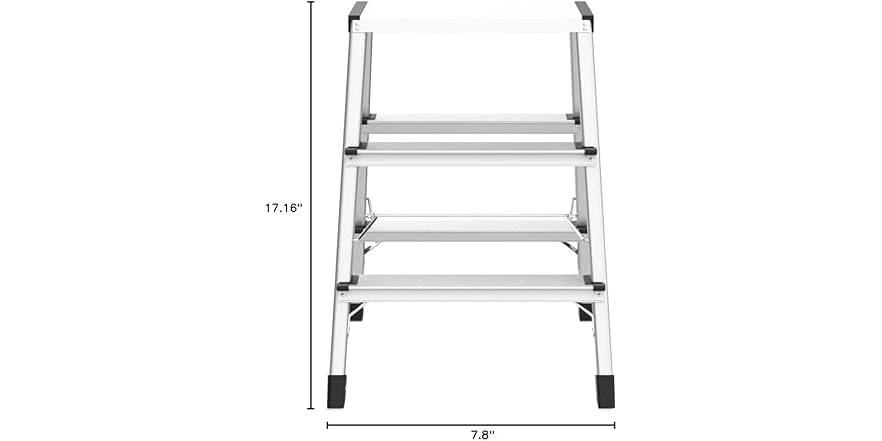 Hailo D60 STANDARDLINE Dual Sided 3 Step Ladder