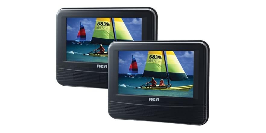 RCA 7" Dual Screen LED Portable DVD System