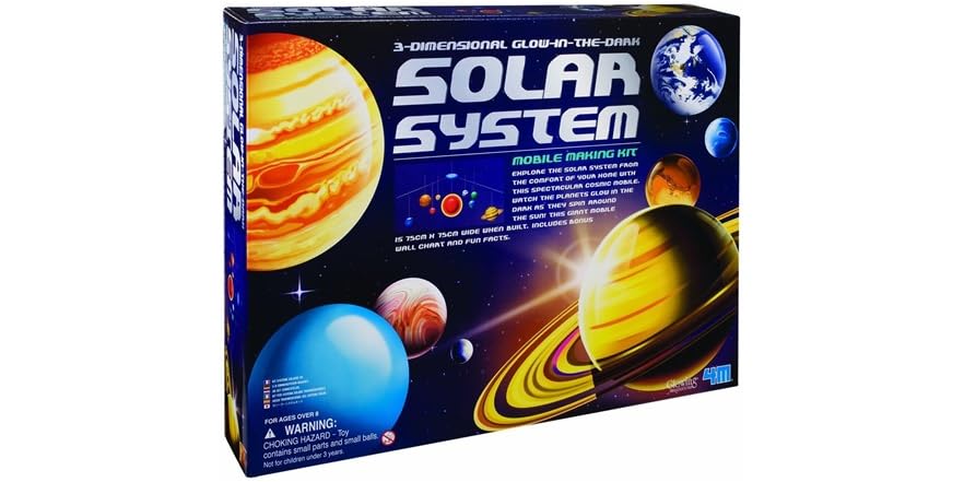 4M 3D Glow-In-The-Dark Solar System Kit