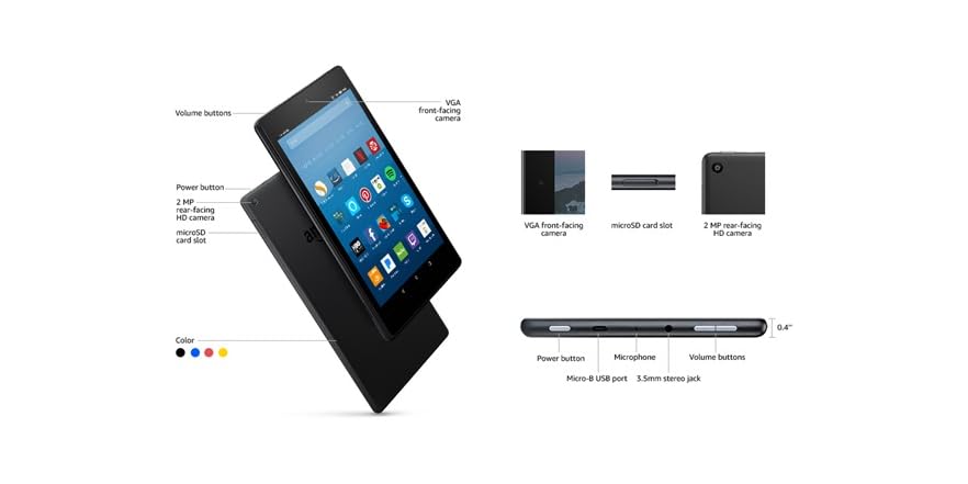 Amazon Fire HD 8" (2017) 16GB Tablet (Open Box)