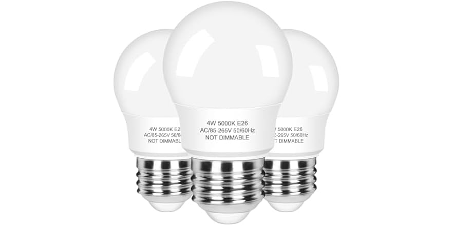 Brightever 3-Pk A15 Refrigerator Light Bulb