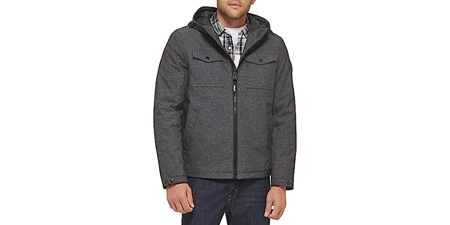 Levi's Men's Soft Shell Hooded Jacket
