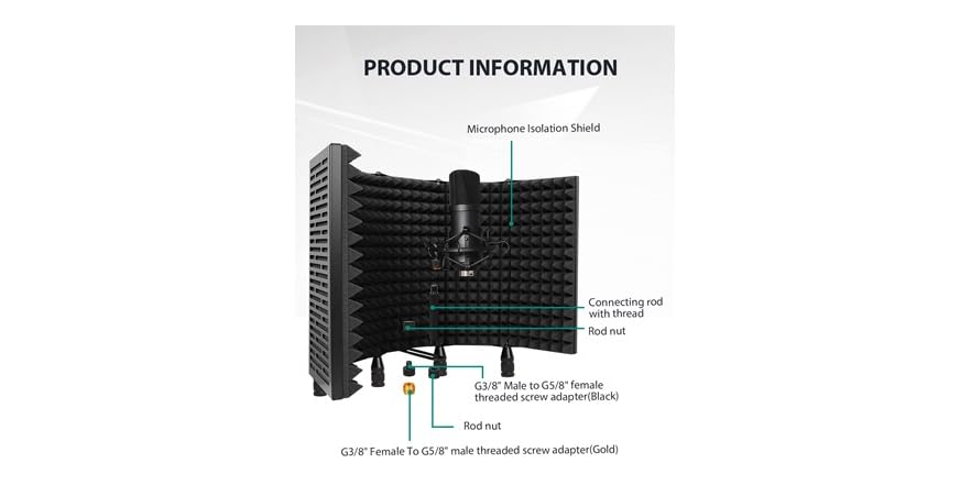 Professional Vocal Isolation Shield