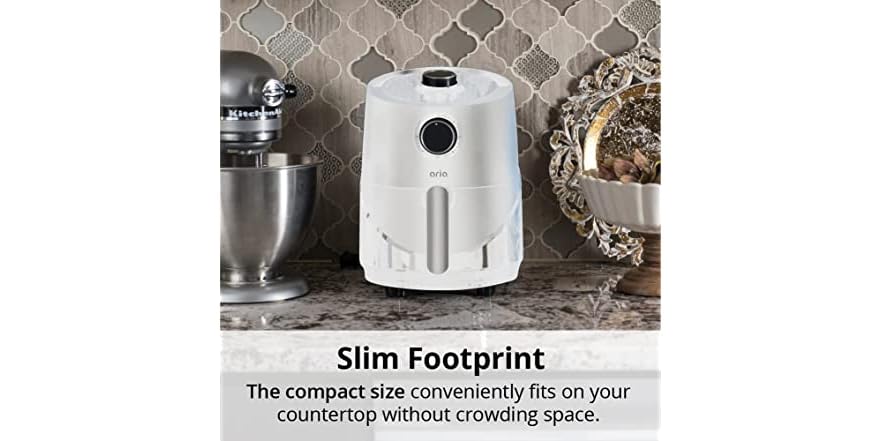 Aria Ceramic Air Fryer, 3Qt, White