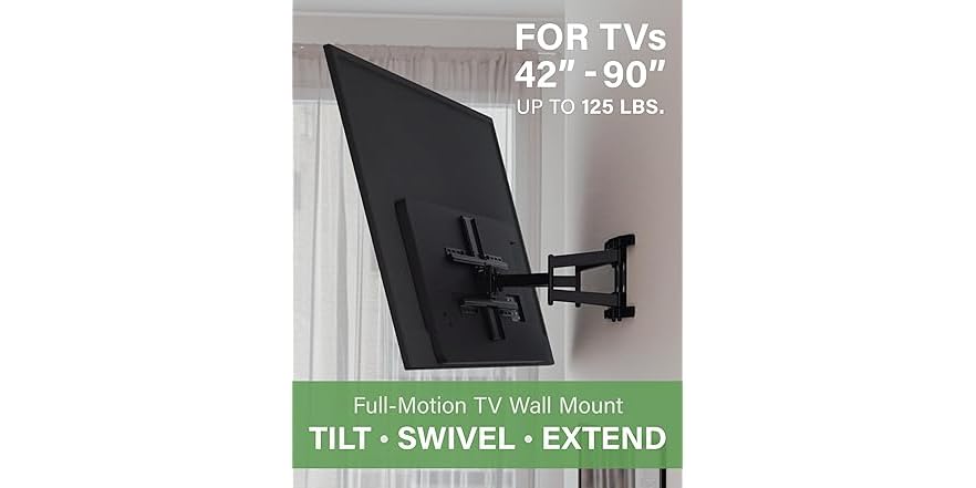 Full Motion Wall Universal TV Mount