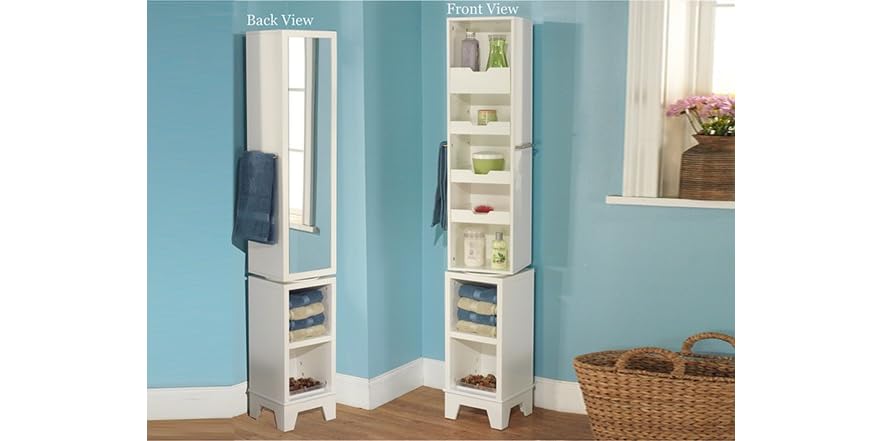 TMS Revolving Linen Valet White