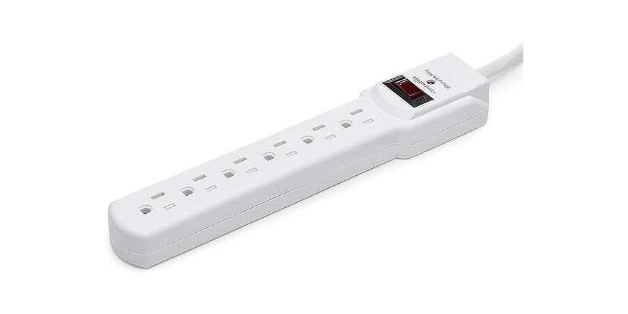 (20 Pack) AmazonBasics 6-Outlet Power Strip with 2ft Extension Cord