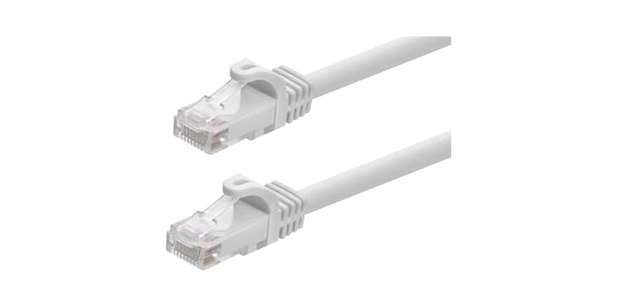 Monoprice Cat6 25ft White Patch Cable
