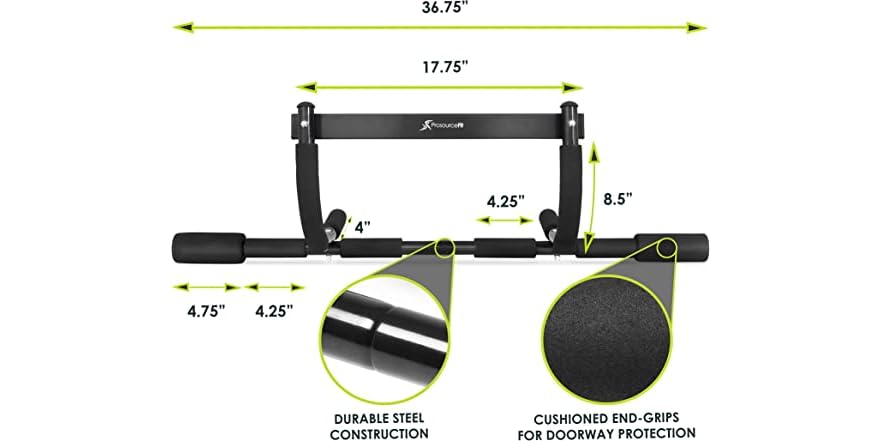 ProsourceFit Multi-Grip Lite Pull Up/Chin Up Bar