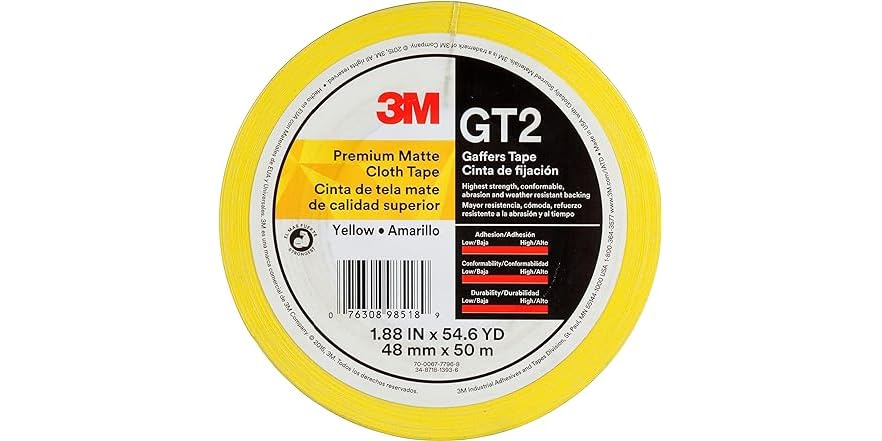 3M Premium Matte Cloth (Gaffers) Tape GT