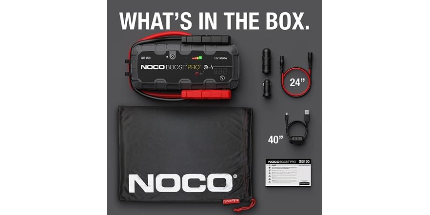 NOCO BoostPro GB150 (New Open Box) 3000A Starter