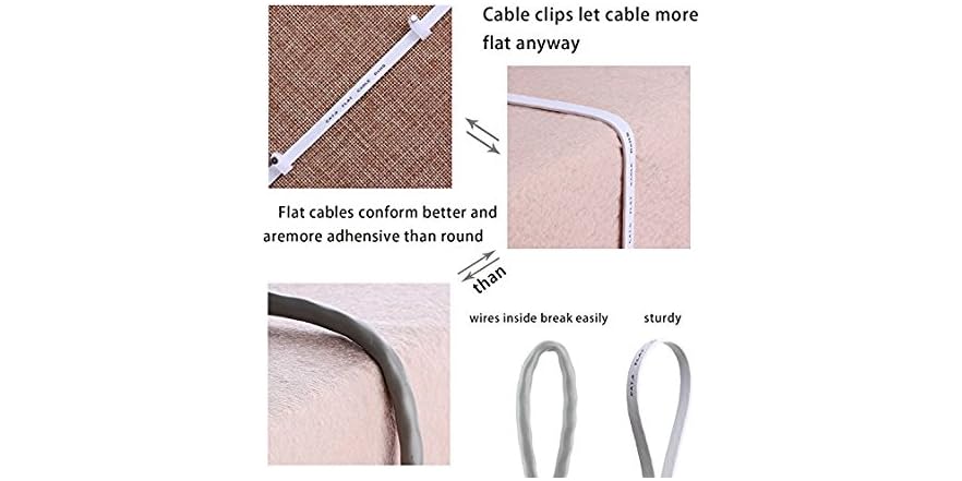 Cat6 Cable 100' w/ Clips