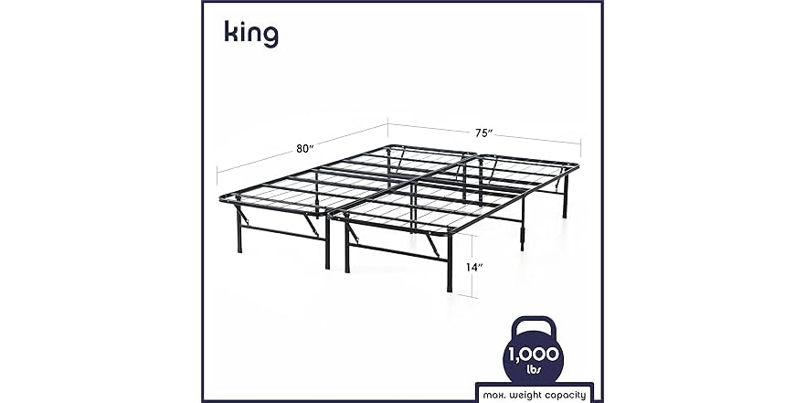 Innovated Box Spring Platform Metal Bed Frame