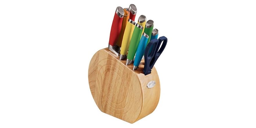 Fiesta 11-Piece Multi-Color Cutlery Block Set