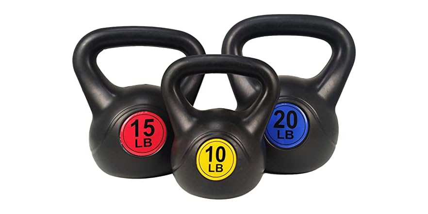 BalanceFrom Wide Grip 3-Piece Weight Set