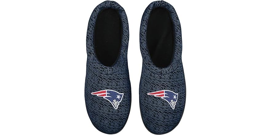 FOCO NFL Mens Poly Knit Slipper