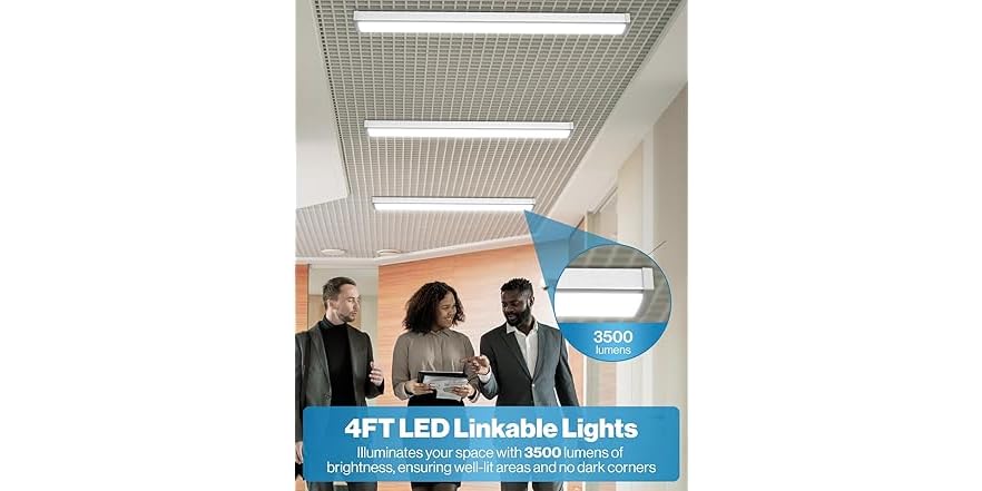 Sunco 4 Pack LED Light Fixtures