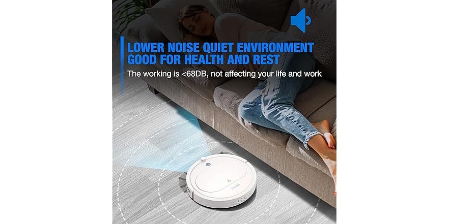 Pure Clean Robot Vacuum Cleaner with Remote Control