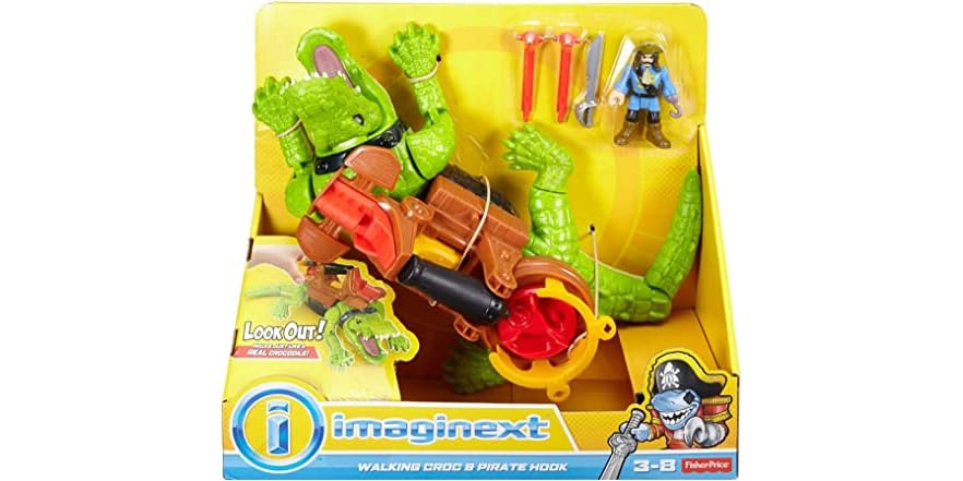 Imaginext Walking Croc & Pirate Hook