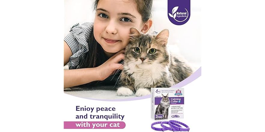 3 Pack Adjustable Cat Calming Collar