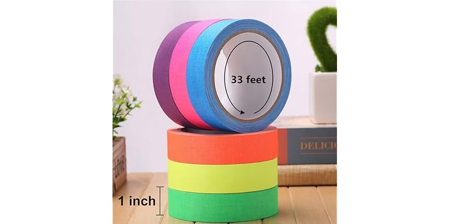 Fluorescent Neon Pink Gaffer Tape 3 Pack