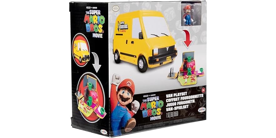 The Super Mario Bros. Movie Van Playset