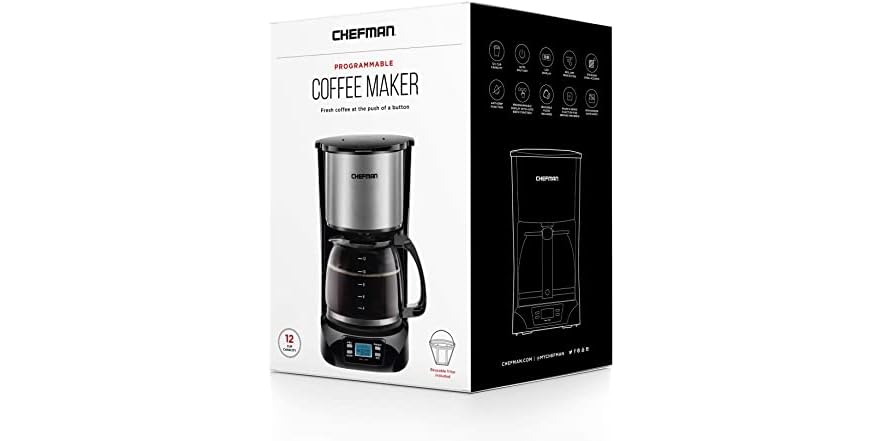 Chefman 12-Cup Programmable Coffee Maker