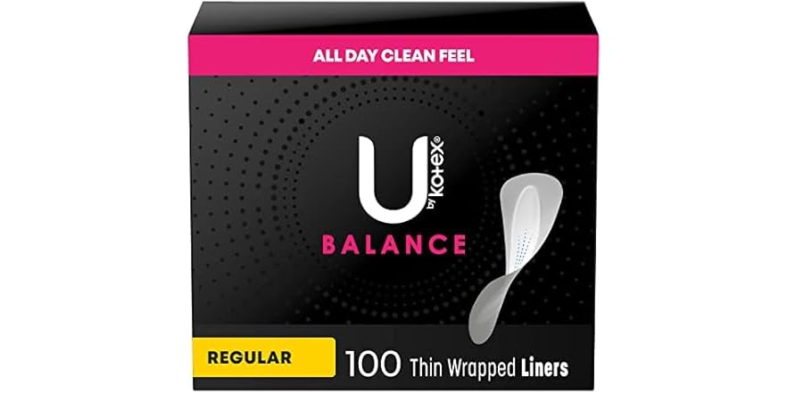 U by Kotex Balance Daily Wrapped Panty Liners