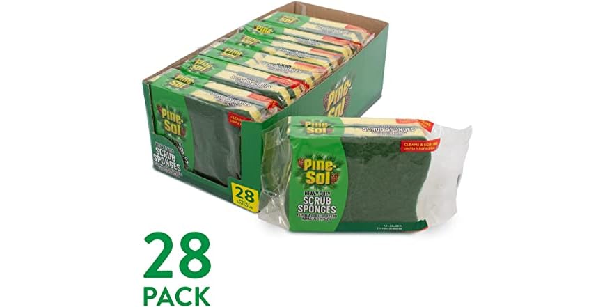 Pine-Sol Heavy Duty Sponges, 28-Pack