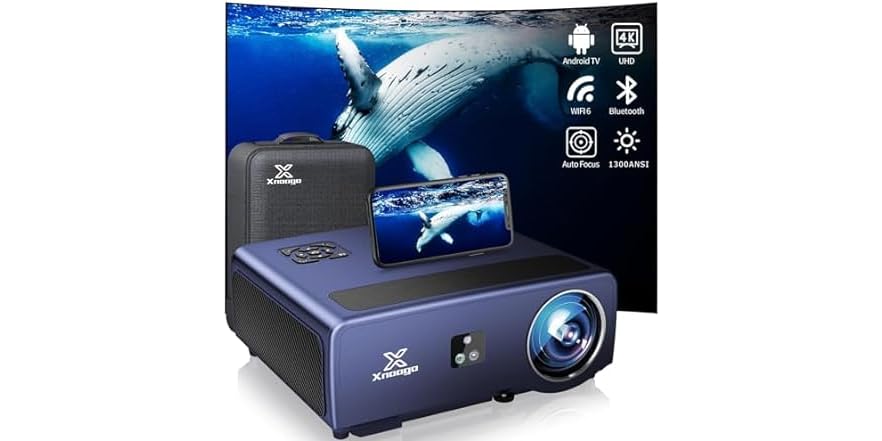 XNoogo H6-B Auto Focus 4KSmart Movie Projector (Open Box)