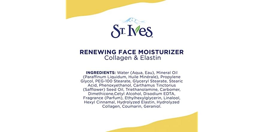 St. Ives Collagen Facial Moisturizer, 10oz