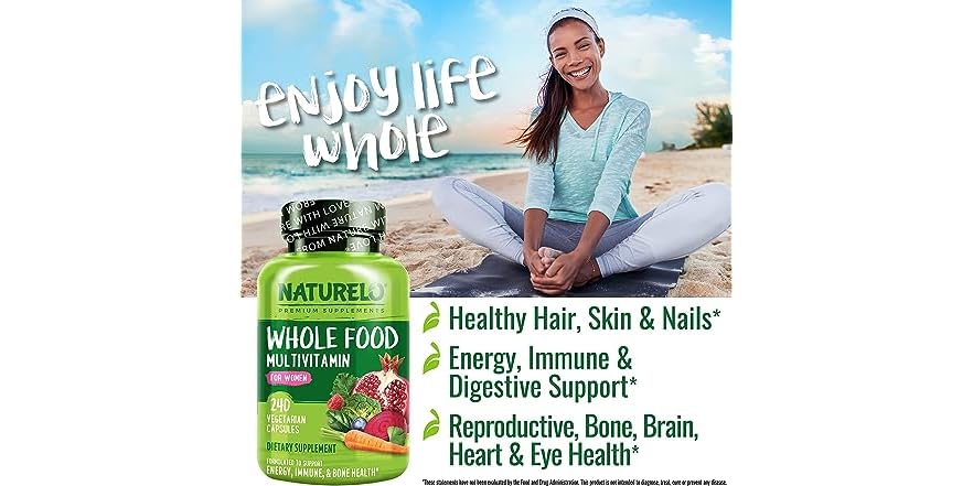 NATURELO Multivitamin for Women 240 Vegan Capsules