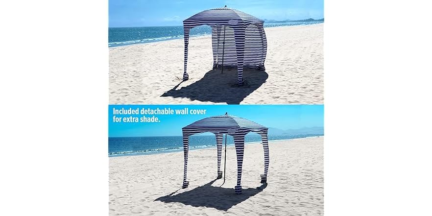 Qipi Beach Cabana Easy to Set Up Canopy