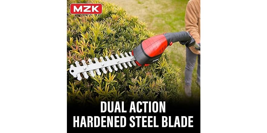 MZK 2-in-1 20V Pole Mini Hedge Trimmer & Grass Shear (Open Box)