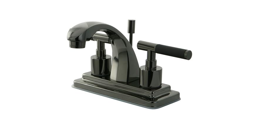 Water Onyx Lavatory Faucet, Black Nickel