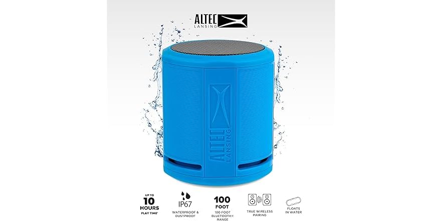 Altec Lansing HydraOrbit - Waterproof Bluetooth Speaker