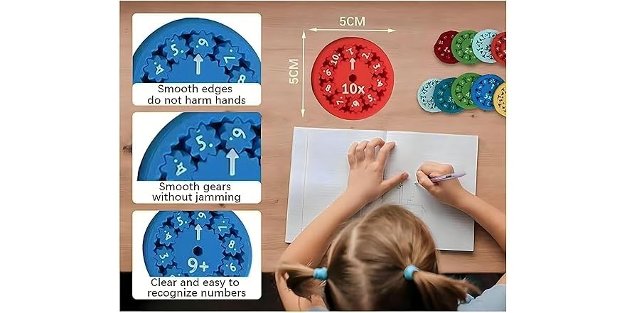 Generic Math Fact Fidget Spinner Set 18