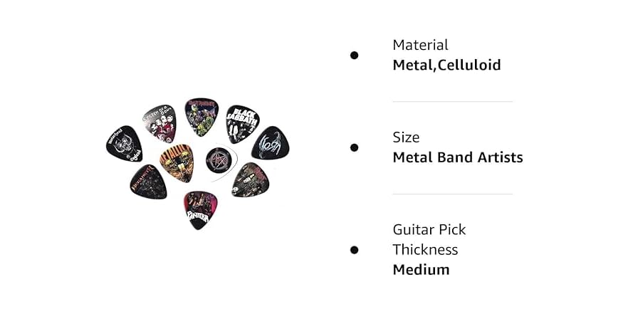 Musical Band Guitar Picks