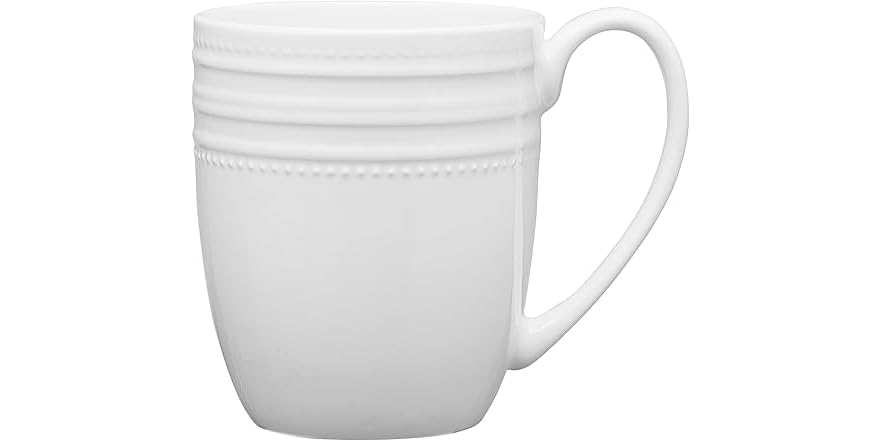 Mikasa Kamryn Bone China Lightweight Set of 4 Mugs, 13.5 Ounce