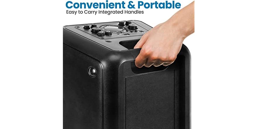 Pyle 600W Portable Bluetooth PA Speaker System