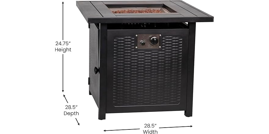 Taylor and Logan Marilyn Gas Fire Pit Table