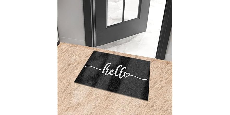 Non-Slip "Hello" Door Mats