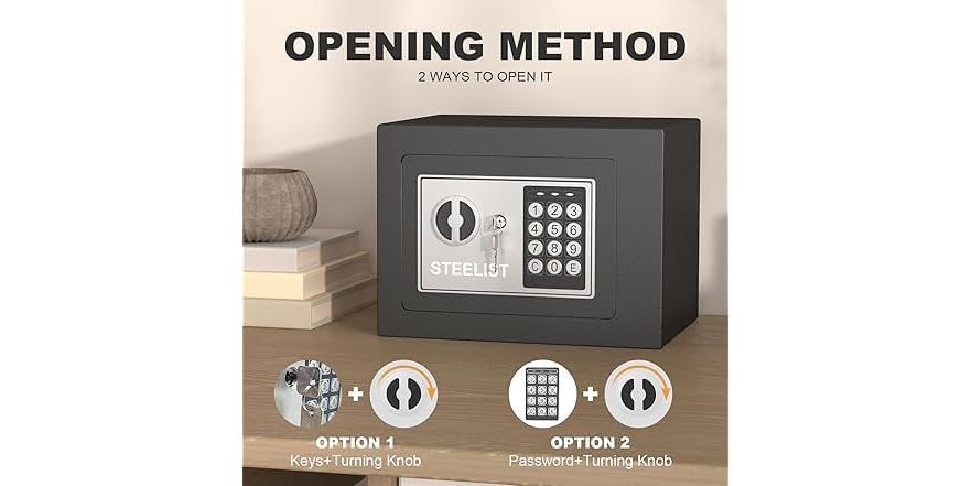 Small Money Safe with Electronic Keypad