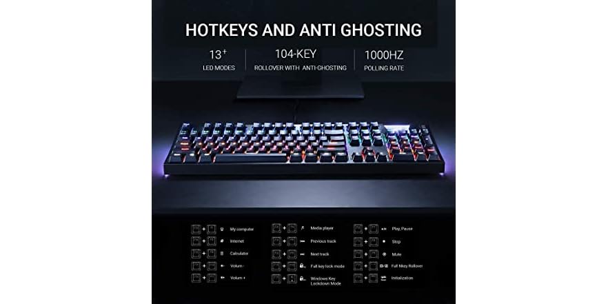 ABKONCORE Gaming Mechanical Keyboard K660