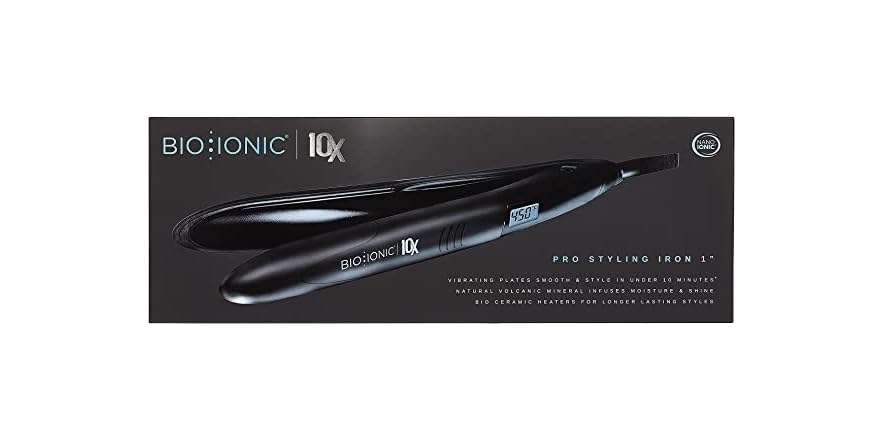 BIO IONIC 10x Pro Vibrating Plate Styling Iron (Open Box)