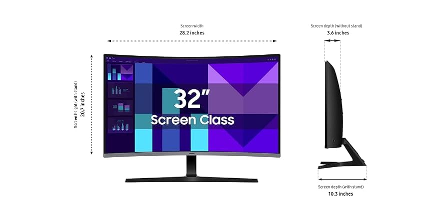 Samsung 32" FHD Curved Monitor | LS32D396GANXZA